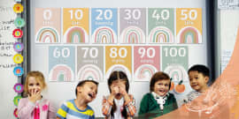 👉 0 to 100 Number Display Posters (teacher made) - Twinkl