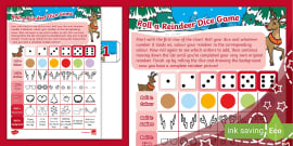 👉 Roll a Santa Dice Game (profesor hizo) - Twinkl