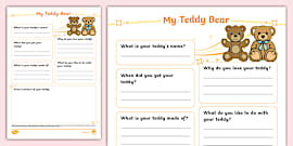 History of the Teddy Bear Fact File Template