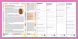 Truganini Differentiated Reading Comprehension Activity
