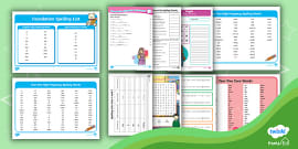 Australian Curriculum Spelling Lists - Twinkl