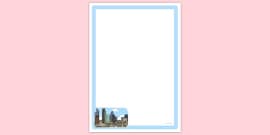 City Scene Page Border