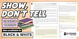 Creative Writing: Show, Don’t Tell Sorting Cards Activity