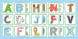Animal Letters for Nursery | Alphabet Display (teacher made)