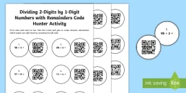 Exploring Remainders Game (teacher made)