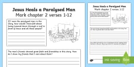 Jesus Heals a Paralyzed Man Story Cards | Twinkl USA