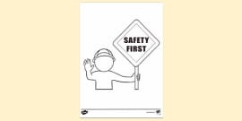 FREE! - Free Printable Safety Colouring Page | Colouring Sheets