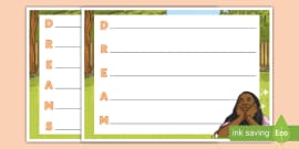 Graduation Acrostic Poem Template - KS2 (Teacher-Made)