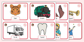 Graad R Klanke Flitskaarte r (Teacher-Made) - Twinkl