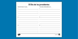 Actividad de escritura: Si yo fuera presidente... - Twinkl