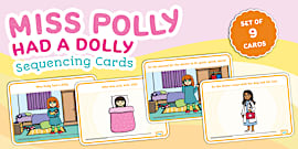 Miss Polly Had a Dolly Colouring Sheet