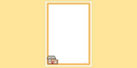FREE! - Simple Blank House Page Border - Twinkl
