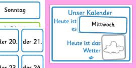 Weather Display Posters German (Teacher-Made) - Twinkl