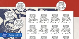 Year of the Tiger Mindfulness Colouring Booklet - Twinkl