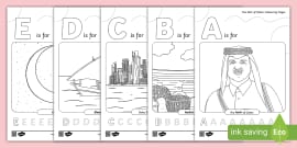 Map of Qatar Mindful Colouring (teacher made) - Twinkl