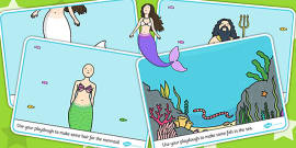 Sea Creatures and Mermaid Role Play Masks (Under the Sea)