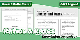 Rates and Ratios – Grade 8 Term 1 - Activity Sheet