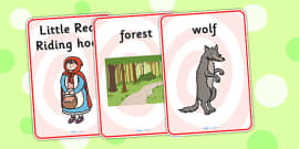 Little Red Riding Hood Word Mat (teacher made)