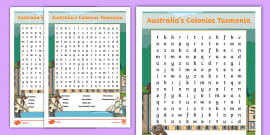 Crash Course Blaxland, Lawson and Wentworth Word Search