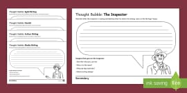 An Inspector Calls Characters Worksheet | Beyond English