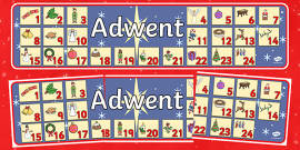 Advent Display Banner | Teacher-made Resources | Twinkl