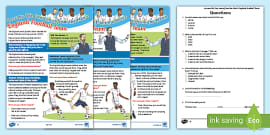 LKS2 Lionel Messi Differentiated Reading Comprehension