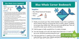 FREE! - Blue Whale Craft Activity | Teacher-made Whale Craft