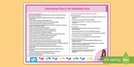 EYFS Construction Area 3-4 Next Steps Poster | Twinkl