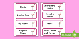 FREE! - Flamingo Themed Editable Book Labels (Teacher-Made)
