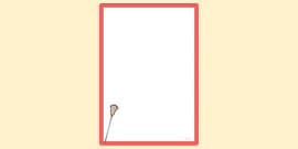 Simple Blank Sticks Page Border | Page Borders | Twinkl