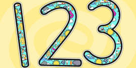 FREE! - Weather Themed A4 Display Numbers-the weather, A4, display numbers,