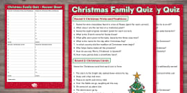 Christmas Story Quiz (teacher made) - Twinkl