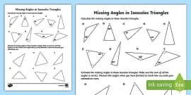FREE! - Isosceles Triangle Colouring Sheet | Colouring Sheets