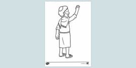 FREE! - Fionn Waving Goodbye Colouring Sheet (teacher made)