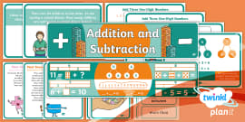 Addition and Subtraction Display Banner (teacher made)