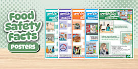 Kitchen Safety Posters - KS1 - Twinkl