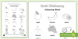 FREE! - Fruit Colouring Poster (teacher made)