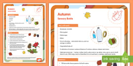 Autumn Leaves Sensory Bag | Leaf Sensory Activity | Twinkl