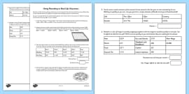 Using Rounding in Real-Life Situations Worksheet - Twinkl