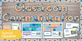 Classroom Communication Bulletin Board Lettering - Twinkl