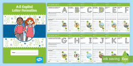 A-Z Alphabet Letters: Worksheet and Activity Pack - ELA