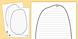 Carrot Outline Writing Template (Teacher-Made) - Twinkl