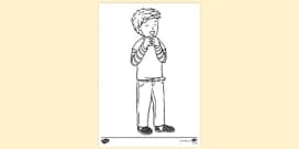 FREE! - Eric Name Simple Colouring Activity Sheet - Twinkl