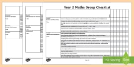 2014 National Curriculum Year 2 English Assessment Group Checklist - target