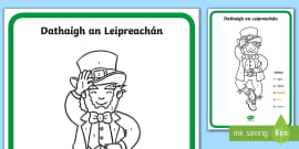 Colour Names on Splats Gaeilge (teacher made)