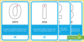 FREE! - Number Formation Strips 0 to 20 - counting, numeracy, maths, count