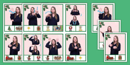 ASL Christmas Posters (Teacher-Made) - Twinkl