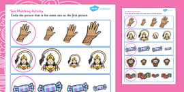 Diwali Shadow Matching Worksheet / Worksheet (teacher made)