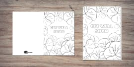 Buttercup Get Well Soon Colouring Card | Twinkl Party