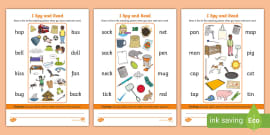 I Can Read! Phase 2 Words Worksheet Pack (teacher made)